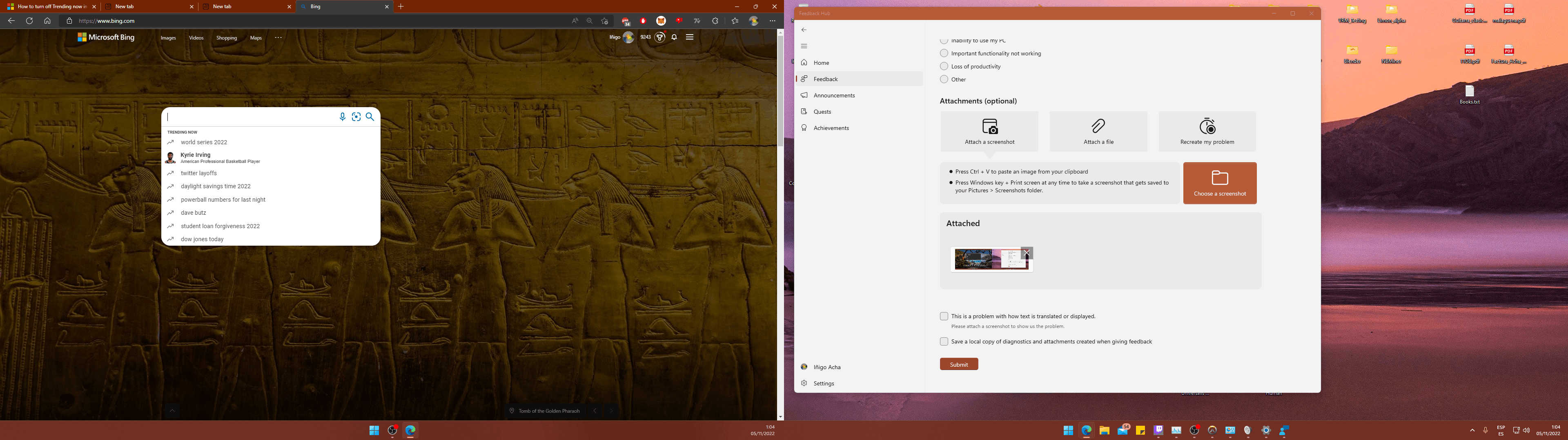¿ How I get rid of "trending now" panel in the search text field of ...