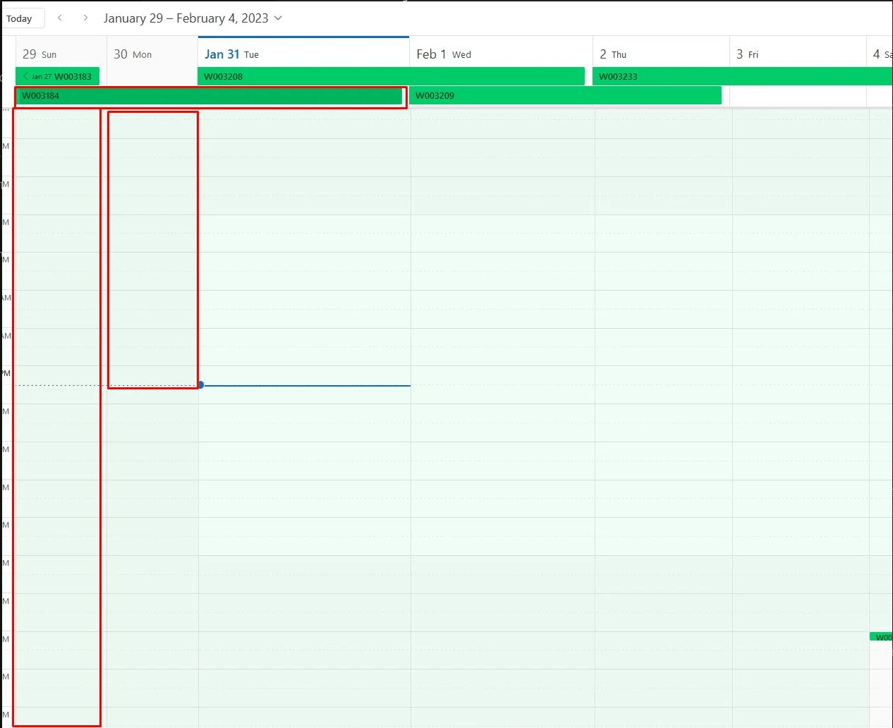 Outlook Multi Day Events - Cascade Event through the hours on my calendar instead of "header ...