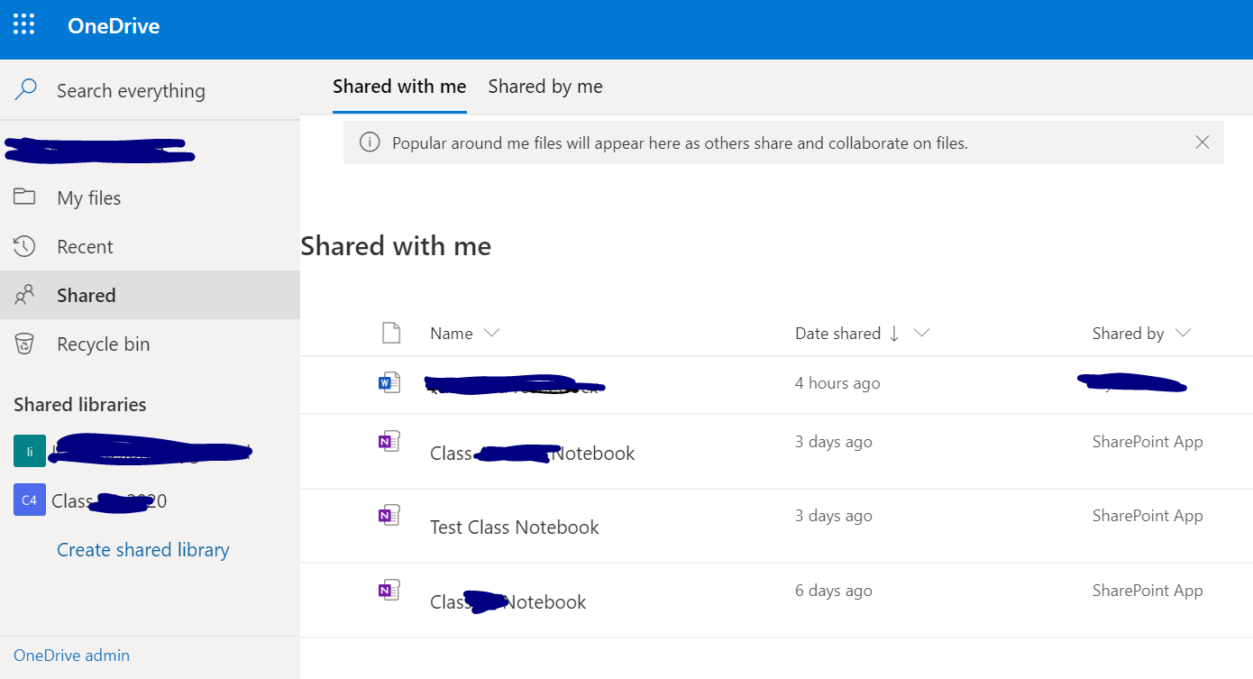 Unable to "manage" class notebooks - Microsoft Q&A