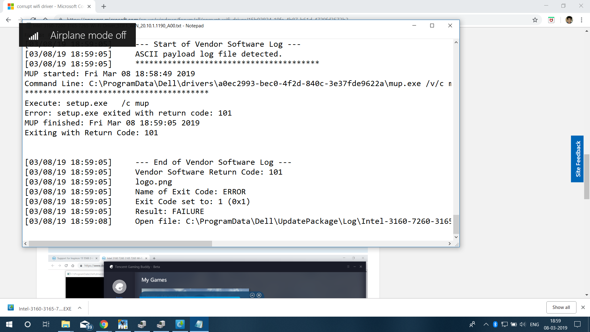 corrupt wifi driver - Microsoft Q&A