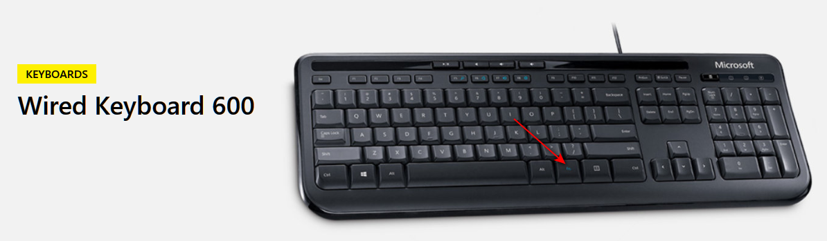 Left ALT key and windows keys swapped - no FN key on my keyboard ...