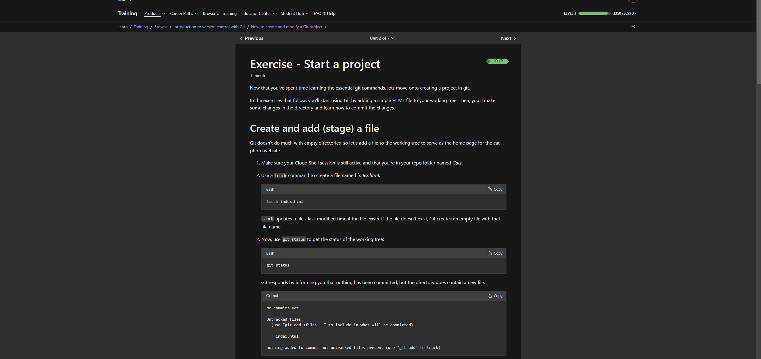 How do I open cloudshell on this lesson? - Microsoft Q&A