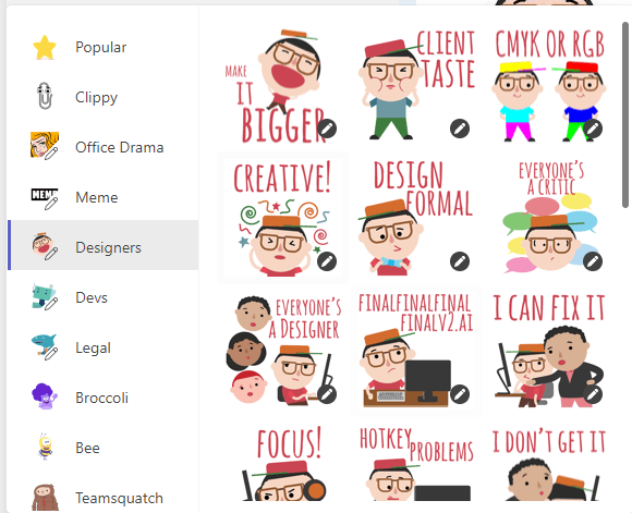 Is it possible to customize the MS Teams 'Designer' Stickers? - Microsoft Q&A
