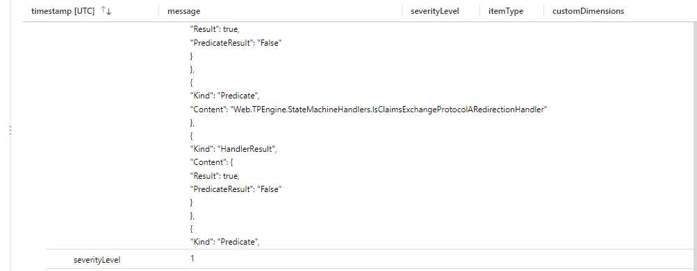 Azure AD B2C application insights logging - Microsoft Q&A