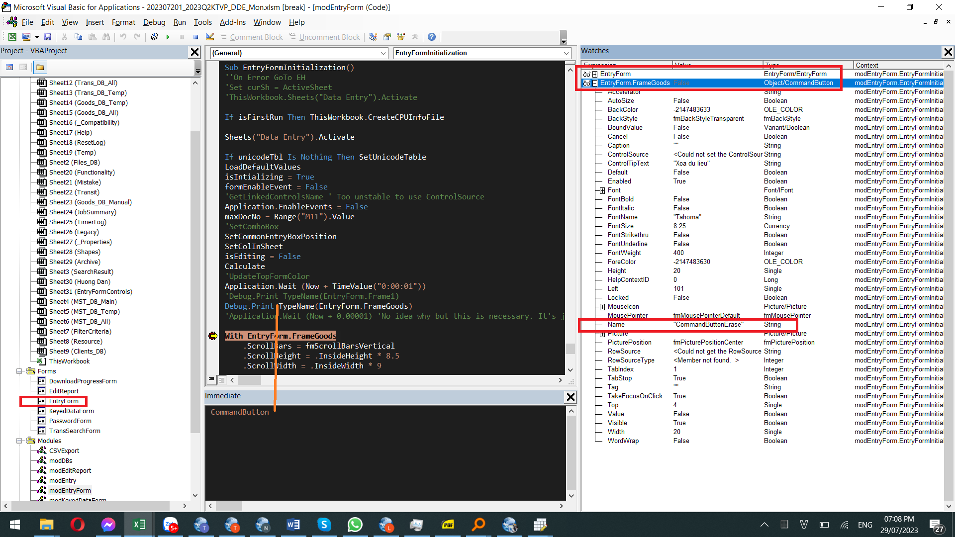 Excel recognize wrong object at runtime when userform is setup ... Excel recognize wrong object at runtime when userform is setup ...