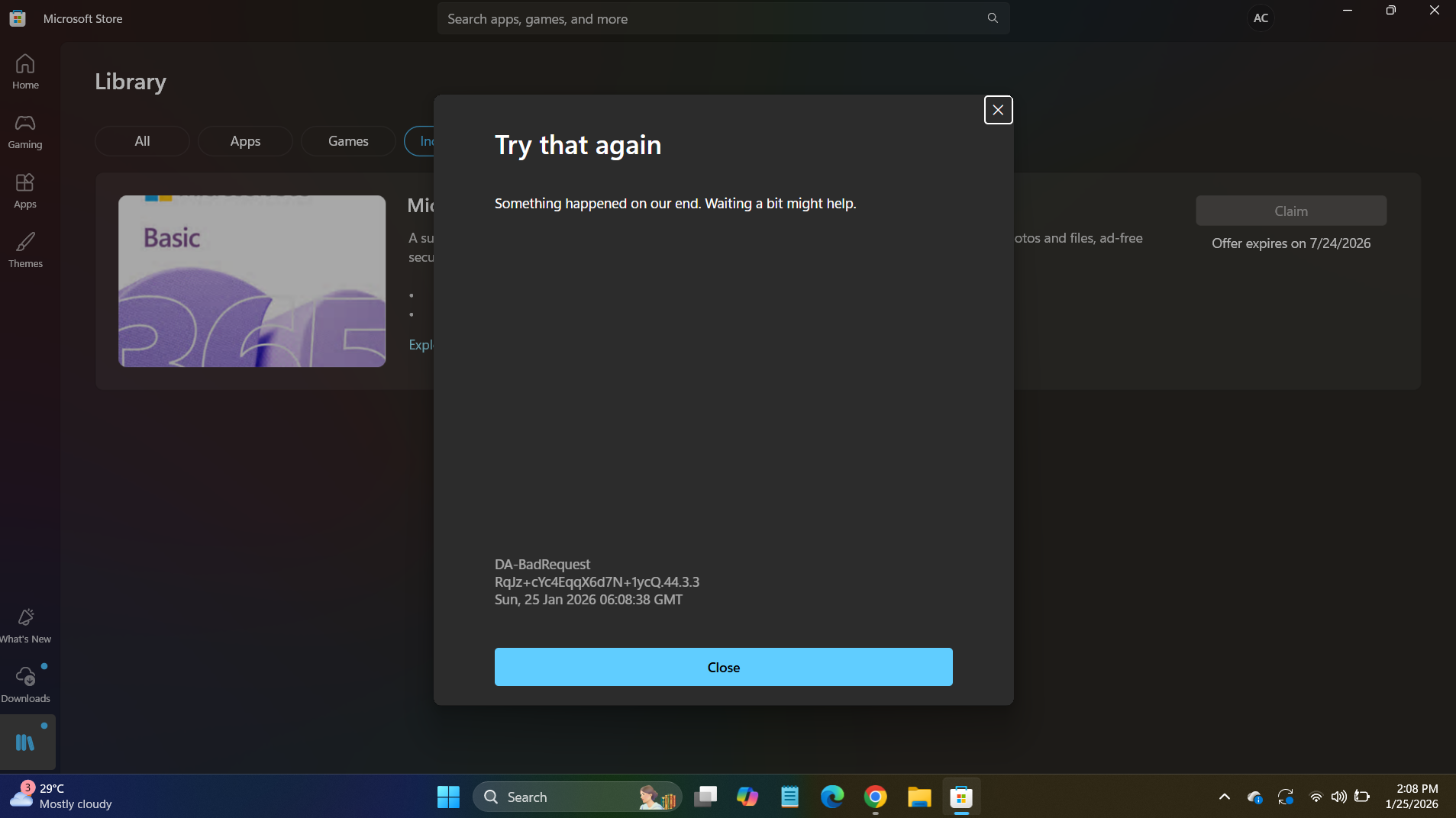 I CANT CLAIM MY FREE MICROSOFT 365 FROM MY LAPTOP - Microsoft Q&A