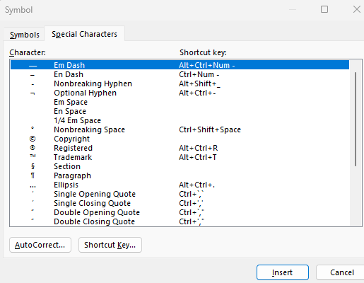 Required Hyphen Shortcut No Longer Works (Word for Windows) - Microsoft Q&A
