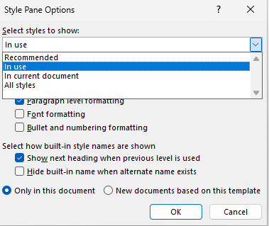 What does, "Keep track of Formatting" refer to. - Microsoft Q&A