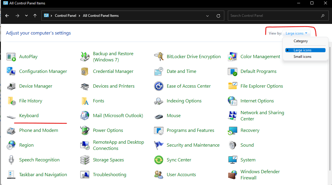 Cursor highlight delay adjustment - Microsoft Q&A
