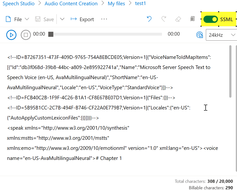 Markdown to SSML ? - Microsoft Q&A