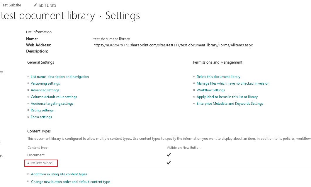 Word Templates in SharePoint - Microsoft Q&A