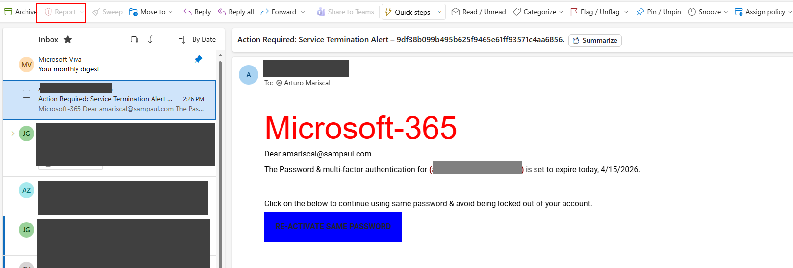 Is this email a scam? - Microsoft Q&A