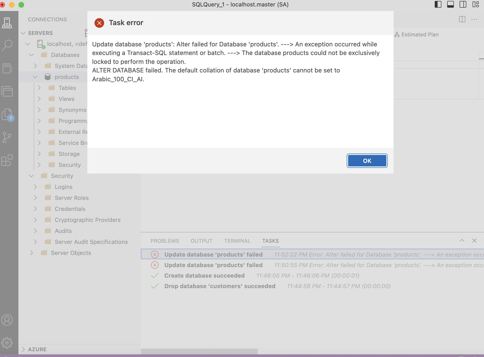 sql for mackbook - Microsoft Q&A