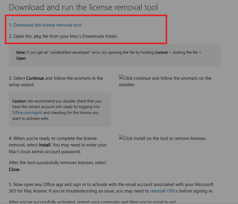 I have successfully installed Microsoft 365 on my Mac, but I cannot use ...