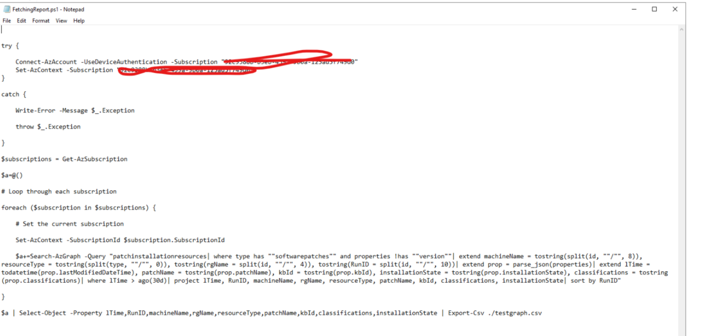 Fetching update report using PShell or Azure CLi - Microsoft Q&A Fetching update report using PShell or Azure CLi - Microsoft Q&A