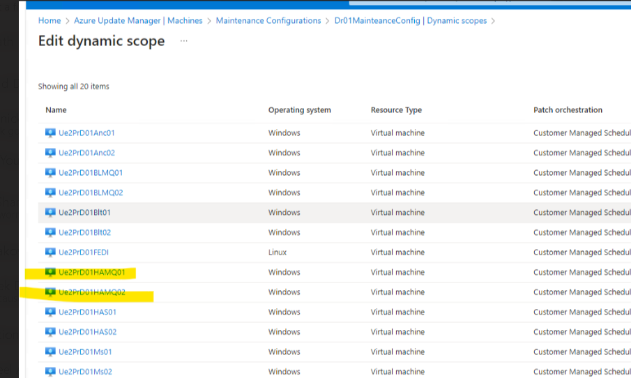 Removing two servers from dynamic - Microsoft Q&A