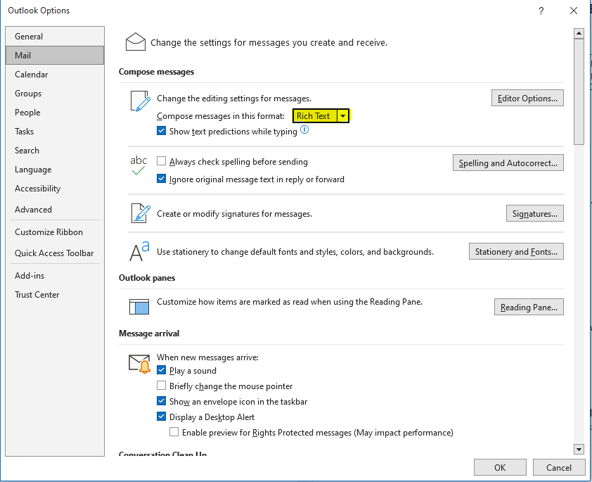 Illustrations, tables , symbols are all greyed in outlook - Microsoft Q&A
