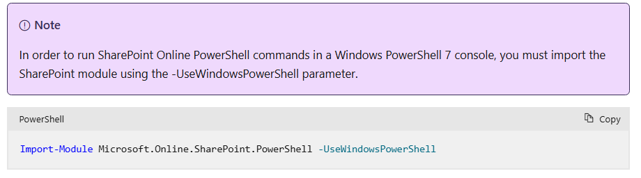 get-spocontainer - Microsoft Q&A