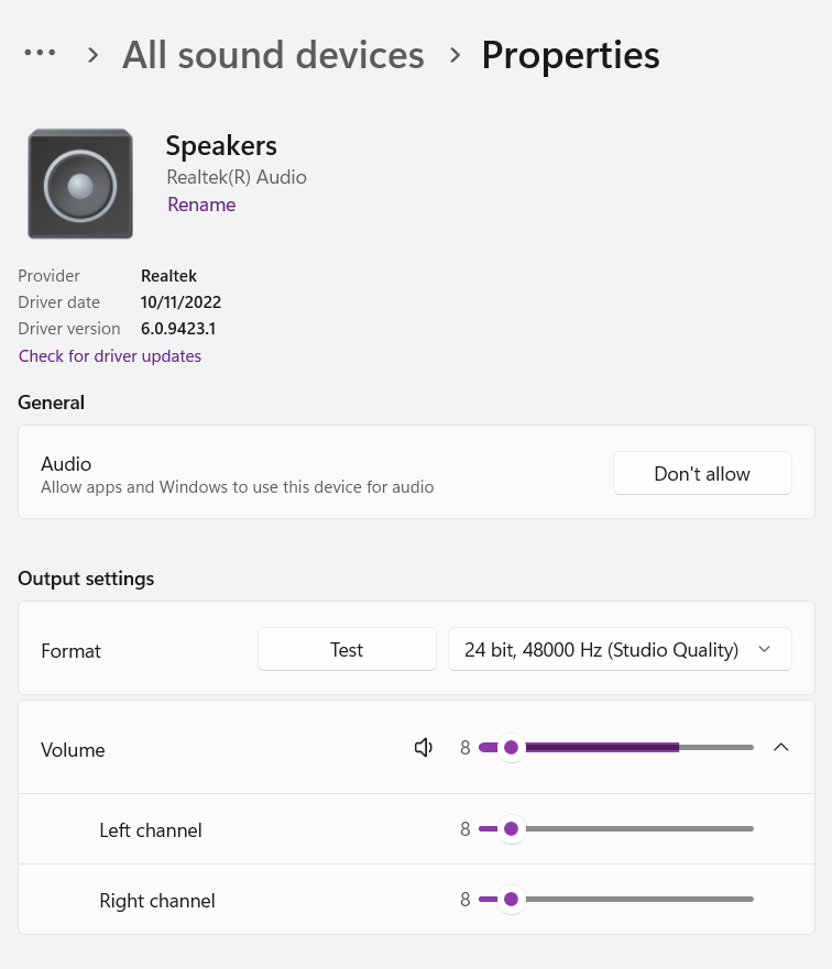 Windows 11 'Sound Properties' - Microsoft Q&A