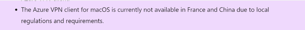 Azure VPN Client Mac France - Microsoft Q&A