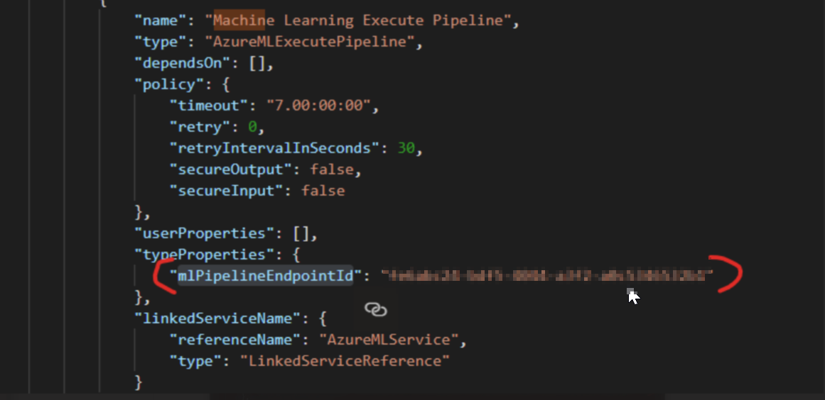 How To Add The Azure Machine Learning Workspace Name Which Exists In The Data Factory Azure
