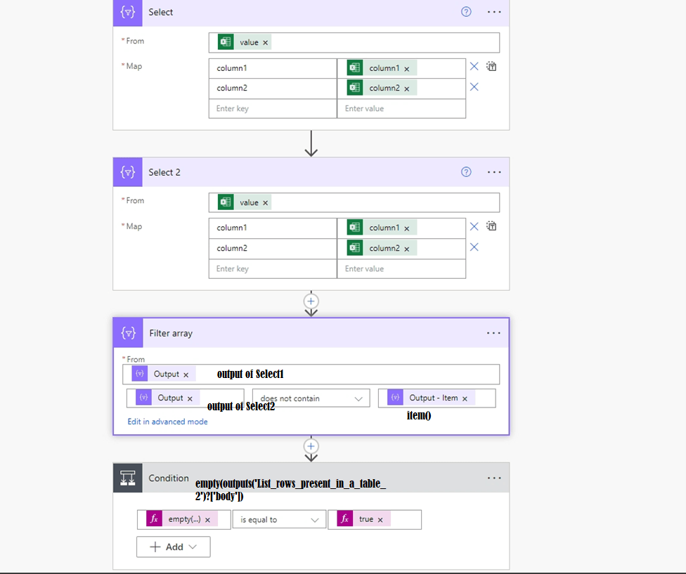 How to connect two tables with Power Automate - Microsoft Q&A