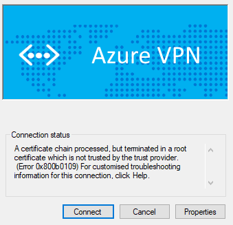 vNet Virtual Network Gateway - Basic SKU no longer works with VPN Point-to-site Self-Signed ...