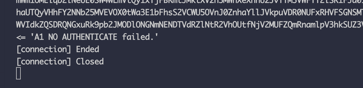IMAP authentication failed - Microsoft Q&A