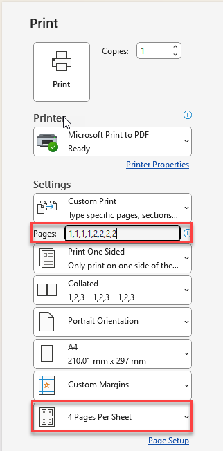 Feature Request: Enhance Word Print Dialogue for Multiple Copies ...