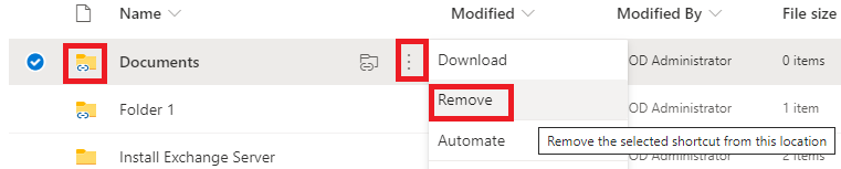 Removing OneDrive Folder Shortcuts - Microsoft Q&A