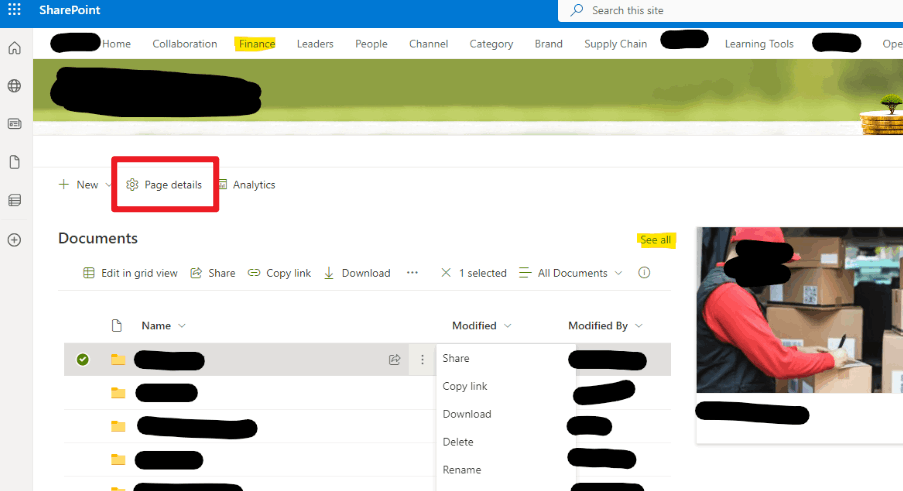 Ellipsis menu in Sharepoint - Microsoft Q&A