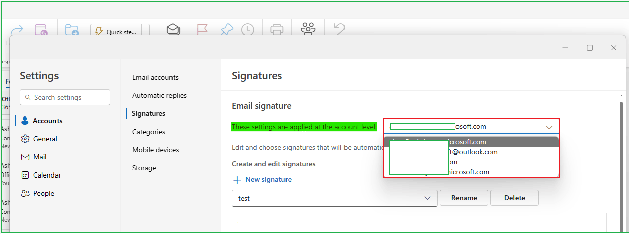How to associate an Email signature with a particular "Send As" mailbox ...
