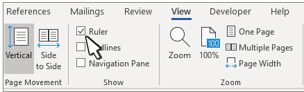 I cant find ruler on onenote of microsoft 365 - Microsoft Q&A