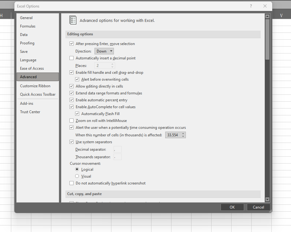 my seperator is a ; instead of , - Microsoft Q&A