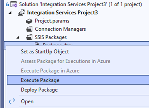 Run dtsx packages stored on Dev Ops - Microsoft Q&A