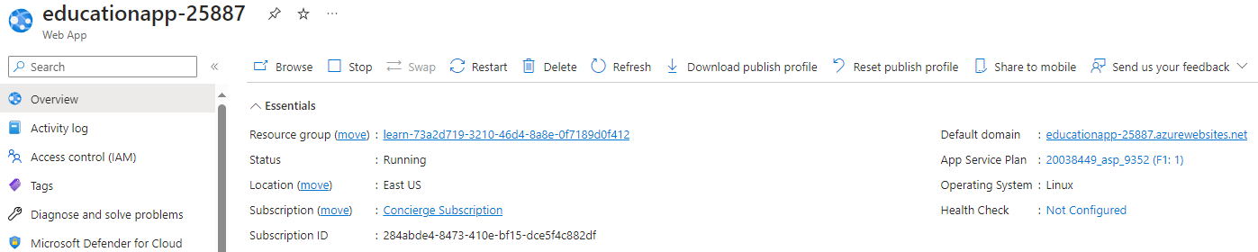 Error accessing web application: Error accessing web application: