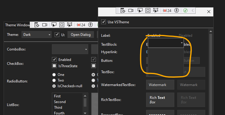 Theming Of Wpf Dialog Not Working For All Controls On The Dialog Microsoft Qanda