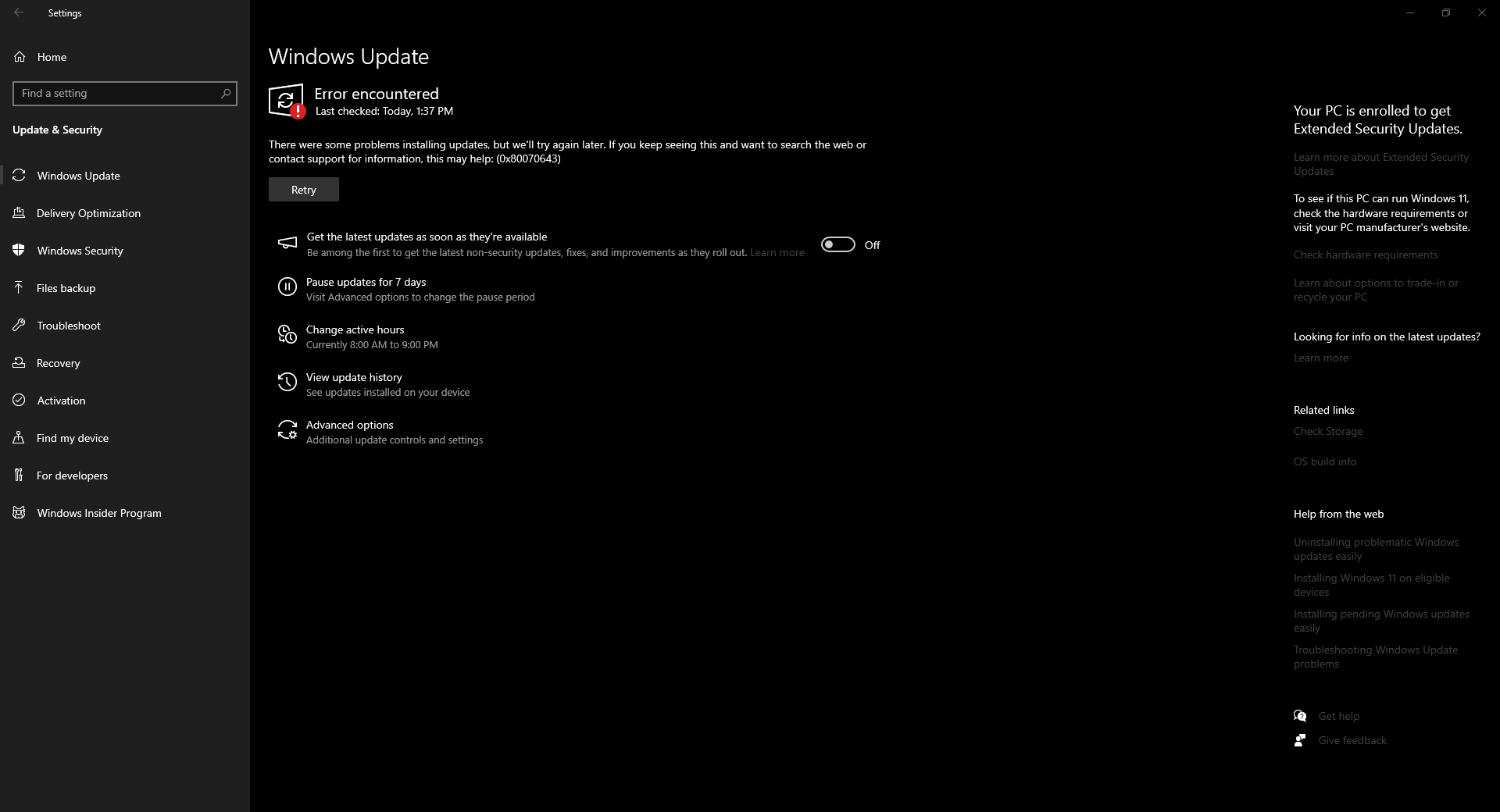 i want to update to windows 11. i ran pc health check and it said it ...