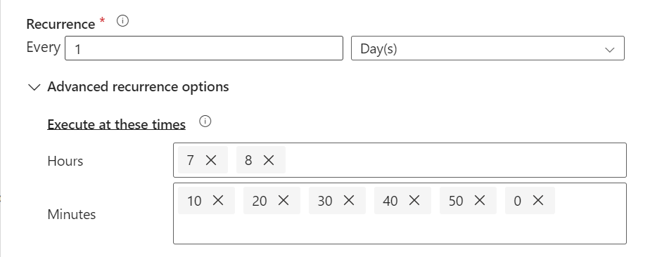 ADF Triggers - Using Advanced Recurrence Options - Microsoft Q&A