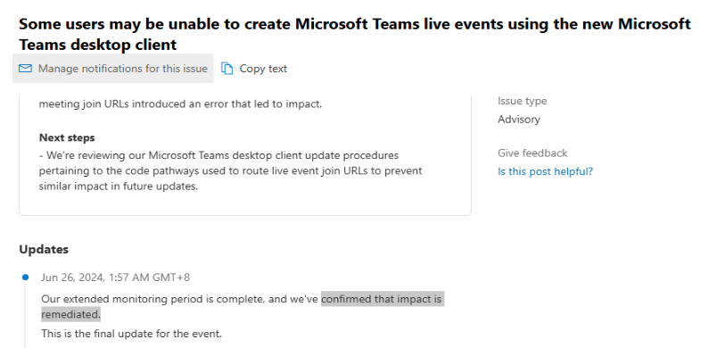 Live Event - Microsoft Q&A