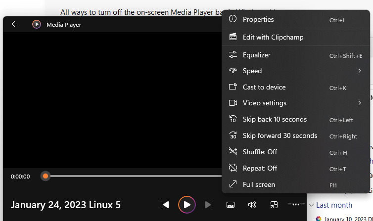 How to disable the media bar in Windows 11? - Microsoft Q&A
