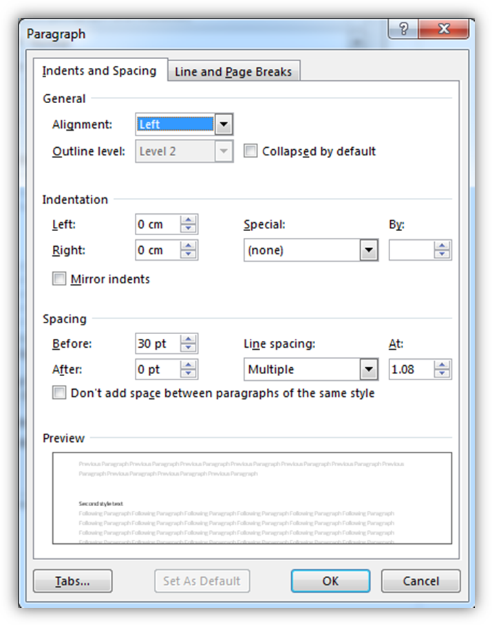 Don't Add Space between paragraphs option not working with tracked ...