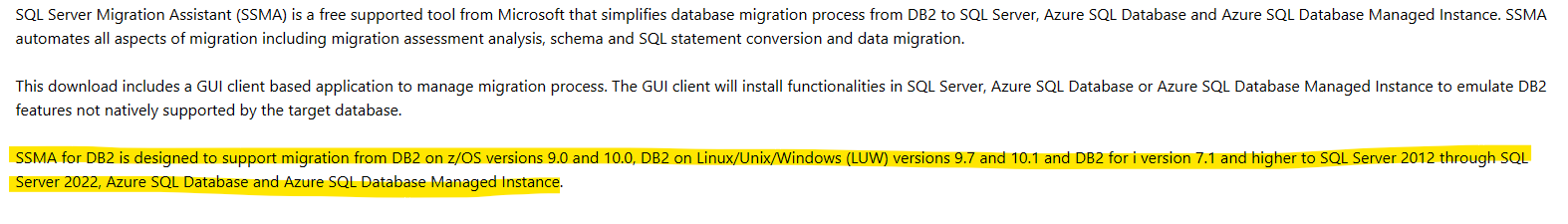 Use SSMA for DB2 to Migrate AIX DB2 11.5.9 to SQL Server 2019 ... Use SSMA for DB2 to Migrate AIX DB2 11.5.9 to SQL Server 2019 ...