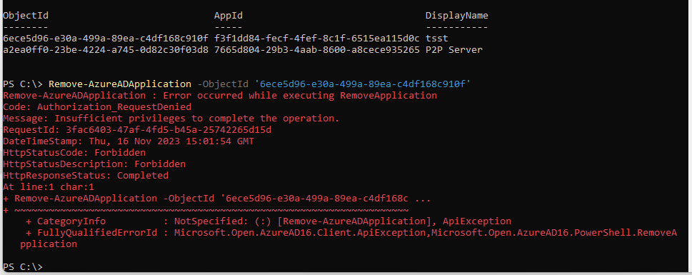 How to remove an AzureAD Application - Microsoft Q&A