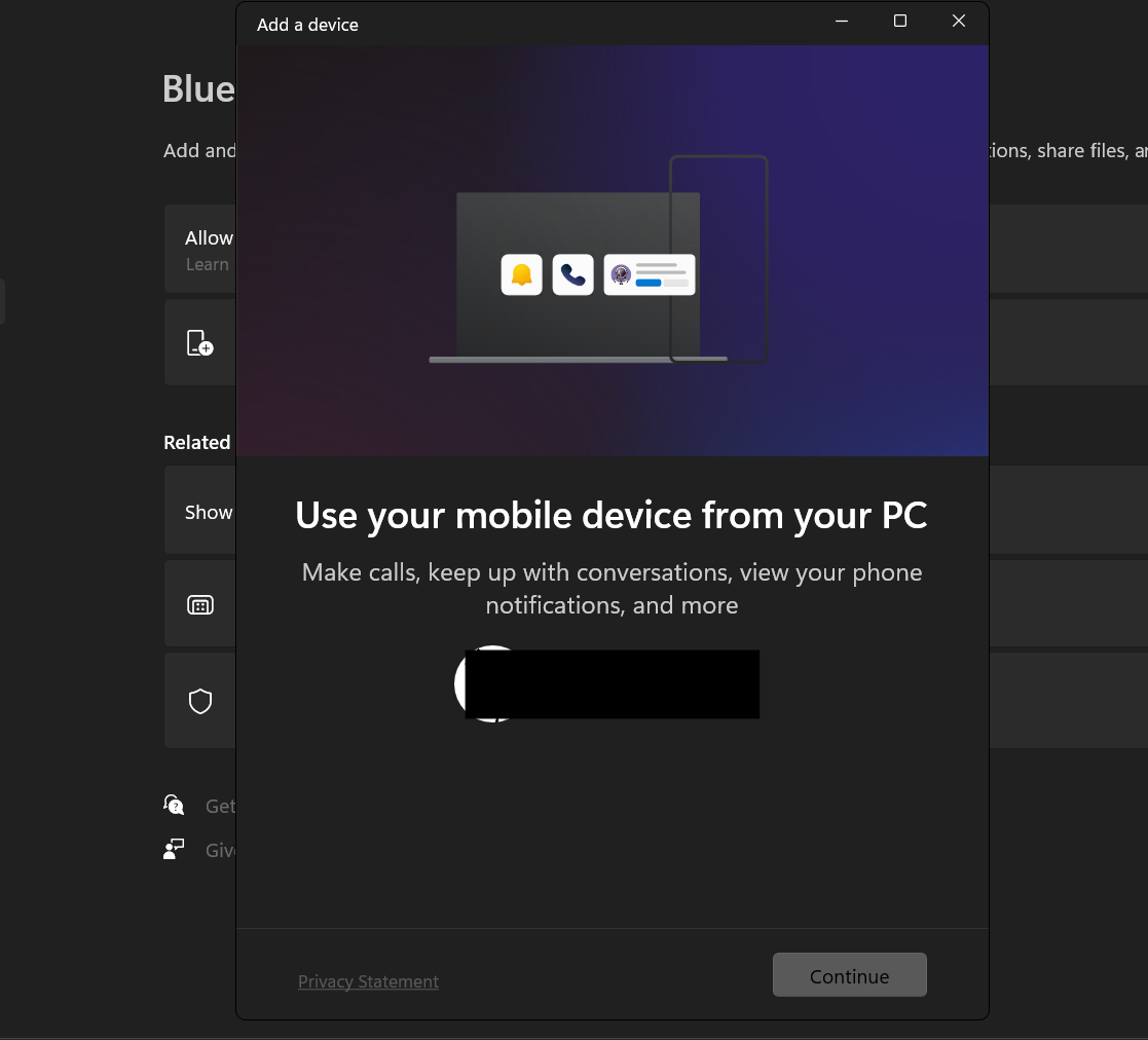 Sign-in popup window not working for connecting Mobile Device ...