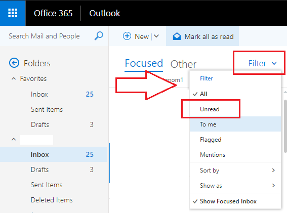 how to add "unread" mail folder in Outlook - Microsoft Q&A