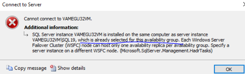 Always on with one primary node and replica to 2 instances on one node ...