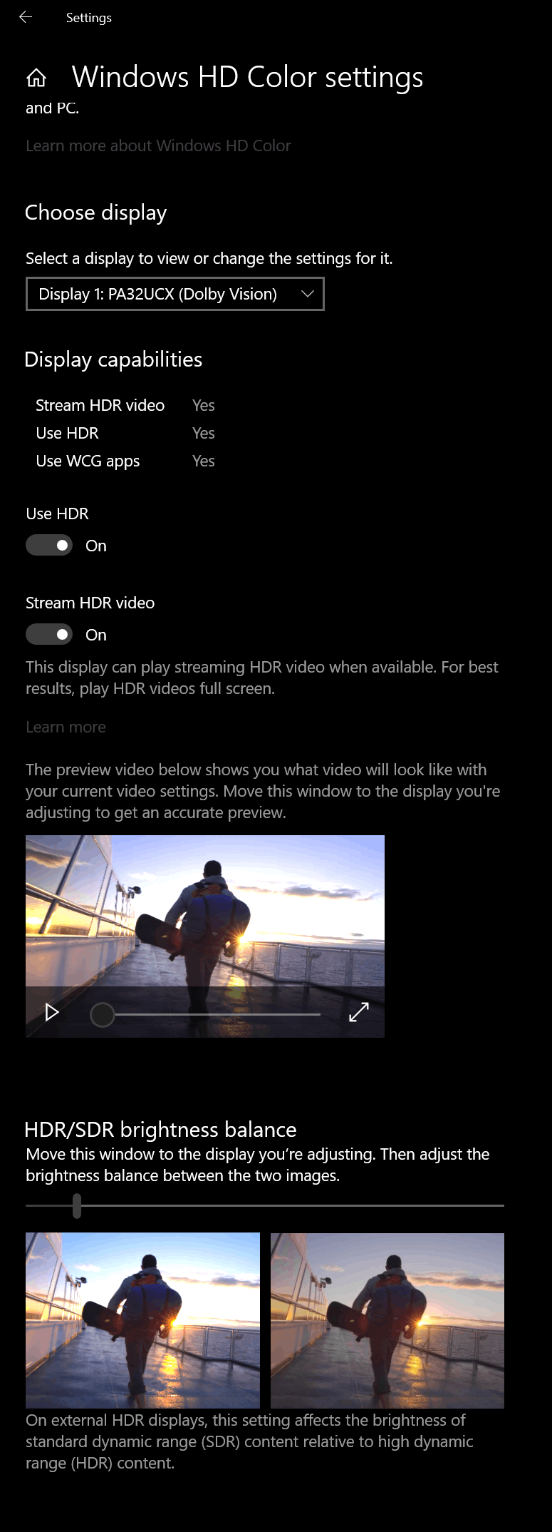 How to keep HDR display mode while the desktop PC is on external ...