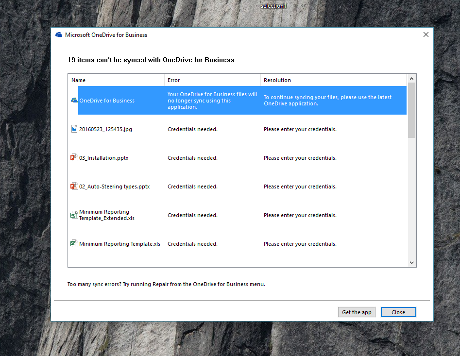 OneDrive For Business keeps asking for new version - Microsoft Q&A