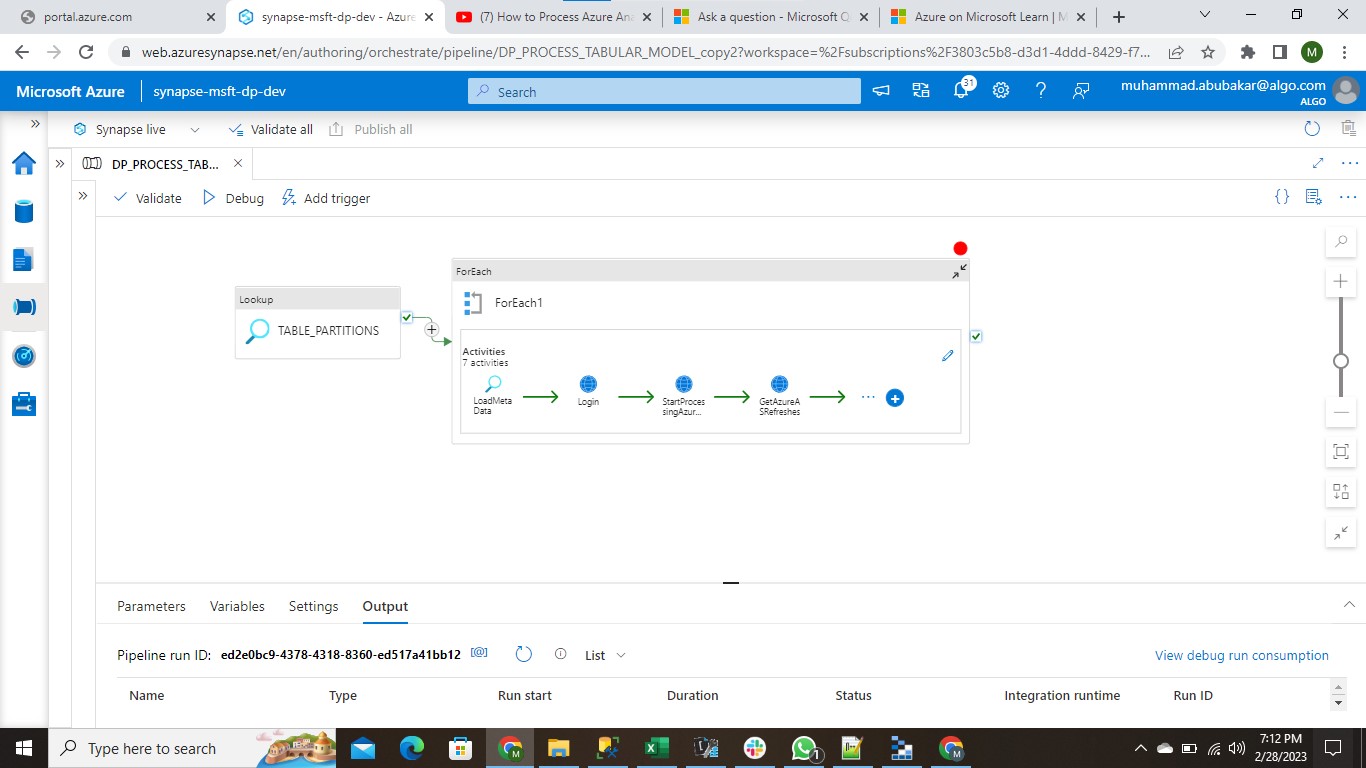 Facing issue between lookup activity and foreach activity - Microsoft Q&A